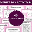 Valentine's Day Kids Printable Activity Bundle With Coloring Pages for ...