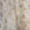 Banarsi Jamawar Fabric – Gold Buti Motif on Ivory Base |3 Yard and 1 ...