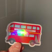 London Bus Sticker - Holographic Vinyl Vehicle Sticker for Laptop ...