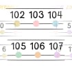 Printable Large Number Line, Pastel Colors Number Line, Number Line ...