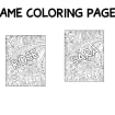 Printable Personalized Name Coloring Pages, Floral Botanical Designs ...