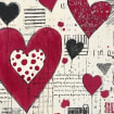 45 Valentine Love Notes Digital Papers Bundle, DIY Card Making, Junk ...