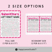 Valentines Left Right Game Adults Valentines Games Group Games ...