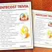 Pentecost Trivia Game Quiz, Printable Bible Lesson Activity for Kids ...