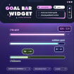 Gradient Bar Goal Widget | Twitch | Chat Commands | Customizable ...