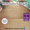 PTO PTA Newsletter Template, Editable Monthly Seasonal Pto Newsletter ...