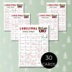 Christmas Carol Bingo Game Printable, 30 Unique Cards for Family Game ...