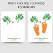I Carrot About You - Easter Footprint Art Craft -kids Baby Toddler ...