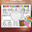Thanksgiving Bible Activity Placemat, Sunday School Coloring Printable ...