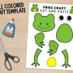 Printable Frog Craft for Kids | Spring Craft Activity | Pond Life ...