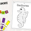 Sea Animals Dot Marker | Printable Ocean Animal Do a Dot Coloring Pages ...