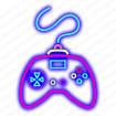43 Neon Gaming Elements PNG Clipart Bundle Gamer Icons Printable ...