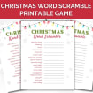 Printable Christmas Word Scramble | Fun Holiday Party Game for Kids ...