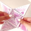 Virgo Zodiac Puzzle Purse Template - Watercolor Origami Card (digital ...