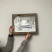 Winter Scene Birch and Fur Trees Repurposed Glass Window White PVC ...