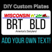 Wisconsin License Plate SVG - Layered Cut File for Cricut Glowforge ...