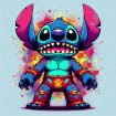 5 PNG Wrestler Stitch Png Stitch Splash and Watercolor Png Indian ...
