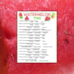 Watermelon Trivia Game, Spring Trivia Game, Summer Birthday Party Game ...