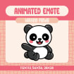 Kawaii Waving Panda Animated Emote for Twitch, Discord (digital ...