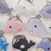 Beluga Whale Acrylic Glitter Keychain | Kawaii Chibi Marine Animal ...