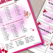 Whats Your Valentine Name Party Game for Kids, Name Generator Activity ...