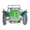 1948 MG TC Side View - Digital Print - Etsy