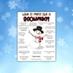 Who is Most Like a Snowman, Snow Day Trivia Game, Christmas Party Game ...