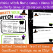 What's Your Witch Name Game, Halloween Party Games Printable, Halloween ...