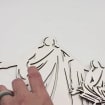 Wooden Christus Statue, Flat for Making Your Own Beautiful Wall ...