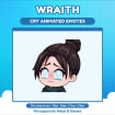 Wraith Apex Legends Cry Emote for Twitch | Apex Animated Emotes - Etsy