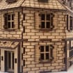 WW2 Normandy Town Hotel Corner Building for Wargames (28mm-32mm Terrain ...