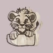 Multilayer Laser Cut Baby Animal Name Sign for Kids | SVG DXF Lightburn ...