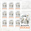 You've Been Booed, Happy Halloween, Cute Ghost Gift Tag, Candy Ghost ...