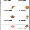 What's Your Pizza Name Game NAME TAGS + SIGN, Pizza Birthday Party ...