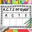 ACTS Prayer Model Template, Teaching Kids How to Pray, Acts Prayer ...