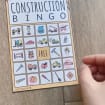 Construction Bingo Game for Kids, Kids Builder Party Game, Classroom ...