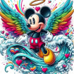Angel Mickey Wings 5 PNG Mouse Design for Sublimation Png 300DPI High ...
