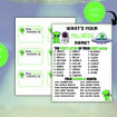 What's Your Alien Name Game + Name Tags, Printable Alien Birthday Party ...