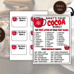 What's Your Cocoa Name Game + Name Tags, Hot Cocoa Bar, Hot Chocolate ...