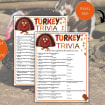 Turkey Trivia Game, Turkey Quiz, Thanksgiving Party Games ...