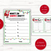What's in Santa's Bag, What's in the Bag Christmas Game, Printable ...