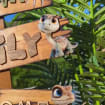 Custom Dinosaur Directional Wooden Sign | Dino Party Decor - Etsy