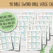 Printable Bible Sword Drills | Bible Sword Drill Verses | Bible Verse ...