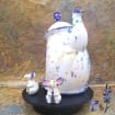 Retro Classic Blue Sassy Teapot - Etsy