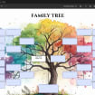 5 Generation Family Tree Printable | Fillable PDF Template | Genealogy ...