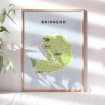 Bridgend Map - Illustrated Map of Bridgend Print / Travel Gifts / Gifts ...