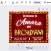 Broadway - Theater - Digital Welcome Sign Canva Template - Etsy