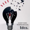 Lightbulb Inspire Words Business Office Art Decor Stickers Mural Large ...
