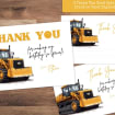 Construction Birthday Invitation: Editable Bulldozer Party Template ...