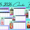 2025-2026 Calendar Bundle | Printable & Editable, Instant Download - Etsy